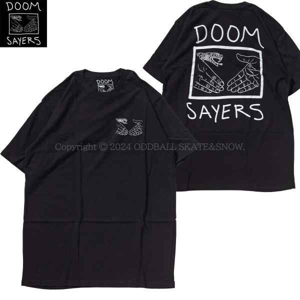 ドゥームセイヤーズ Tシャツ DOOM SAYERS Snake Shake S/S Tee BlackSIZE    L　XL肩幅　約51cm、約56cm身幅　約54cm、約60cm着丈　約76cm、約76cm袖丈　約24cm、約24cm...