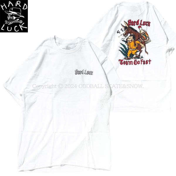 HARD LUCK TEQUILA S/S TEE white ハードラック 半袖TシャツHARD LUCKはJason JesseeがDRIVENと同時に、ウィールブランドとして始めたものです。HARD LUCKのロゴは、古くからJaso...