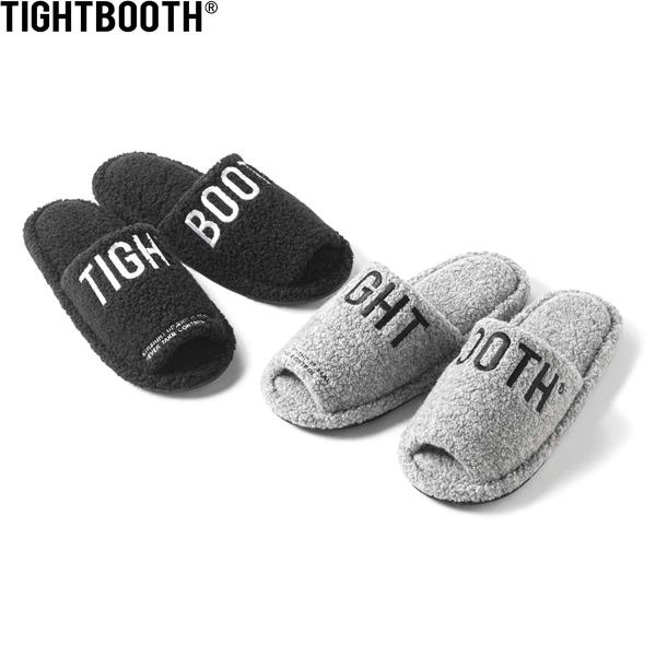 タイトブース ルーム サンダル TBPR TIGHTBOOTH LABEL LOGO BOA SANDALColor : Black,GreySize : L(28cm), XL(30cm)Material : Wool 56%, Poly...