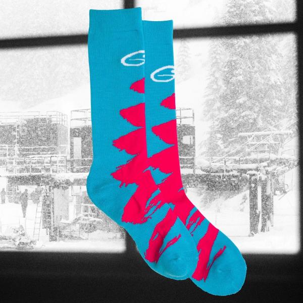 正規品 グヌー 靴下 スノーボード ソックス GNU GWOOSH WINTER SOCK100% Acrylic YarnCyan/PinkSize Shoe SizeS US 7-9 (EU 39-42)M US 9-11 (EU 42...