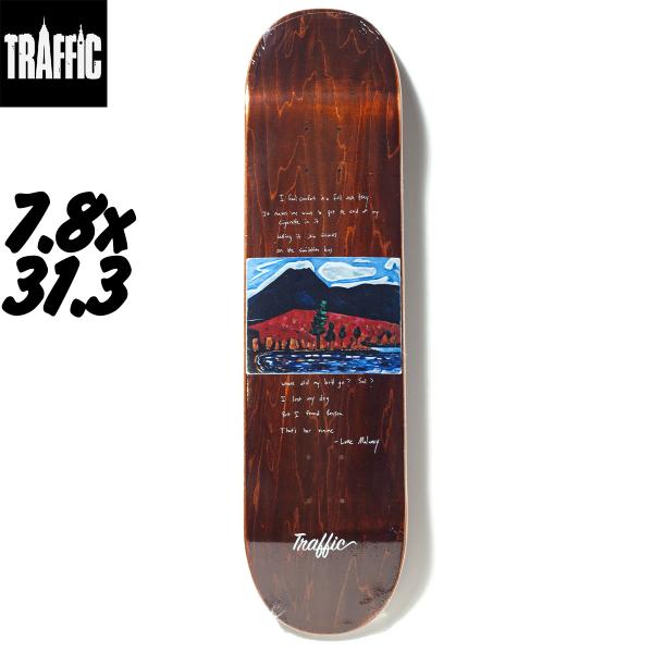トラフィック 7.87インチ スケボー デッキ TRAFFIC MALANEY MOUNT KATAHDIN Deck Art by Luke Malaney MADE IN MEXICO 7.87全長　約79.5cmホイールベース　約35...