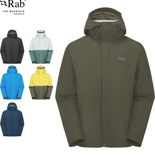 ラブ レインウエア ジャケット RAB MEN’S DOWNPOUR WATERPROOF JACKETFitRegularWeight377g/13.3oz(SizeM)Centre back length(Size M): 75cm /...