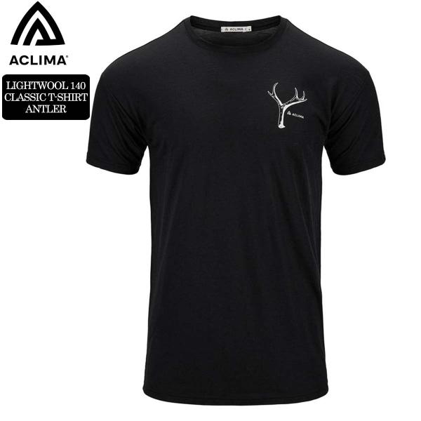 アクリマ ライトウール 140 クラシック ティーシャツ ベースレイヤー ACLIMA LIGHTWOOL 140 CLASSIC T-SHIRT ANTLER jet blackMATERIAL：100% merino wool 17.5...