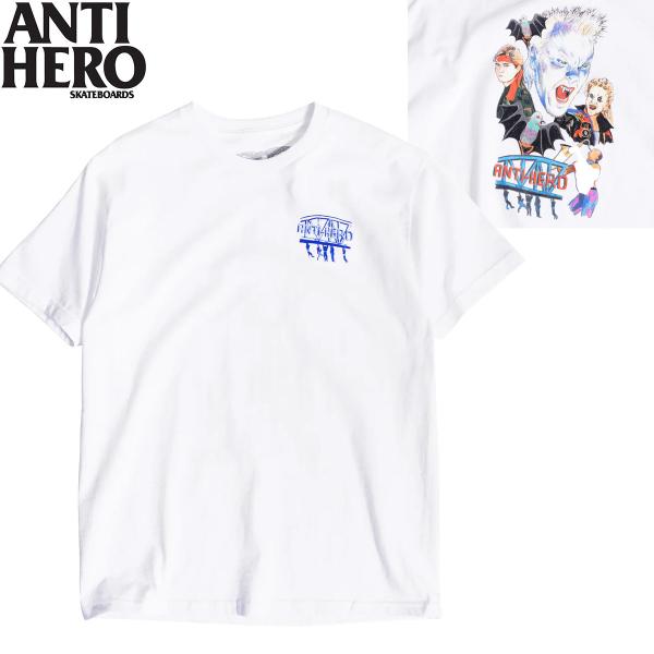 アンタイヒーロー Tシャツ ANTI HERO CODY CHAPMAN STILL BELIEVE DEBUT ONE-OFF ART BY MIKE G S/S TEE whiteSIZE     M     L     XL 肩幅　　...