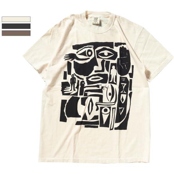 BRANDON PERELSON 03 S/S TEE ブランドン ペレルソン TシャツCOLOR : Cream/Wash Black/Wash Brownこの商品はBrandon Perelson 自身が地元サンディエゴのプリント工場で...