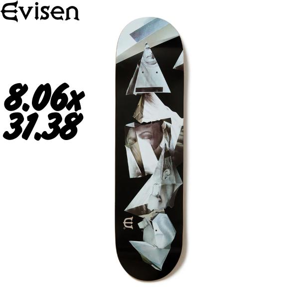 エビセン 8.06インチ スケートボード ゑ スケボー デッキ EVISEN SKATEBOARDS FALLING GRAPHITE DEEP CONCAVE 8.06Artwork by EI KANEKOCollage by  TET...