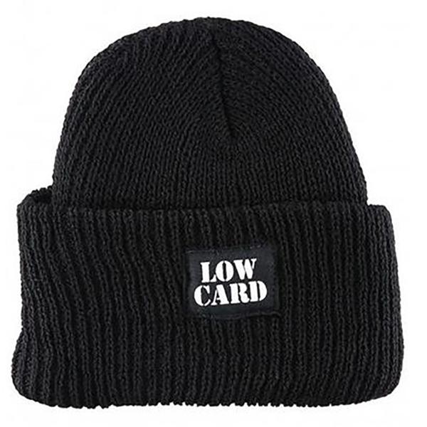 LOWCARD BEANIE  BLACK ローカード ビーニー