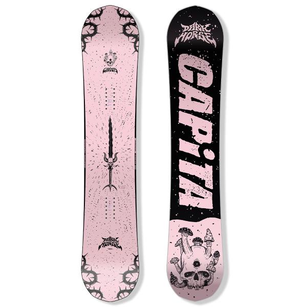 早期予約 26-27 CAPITA SNOWBOARDS DARK HORSE キャピタ スノーボードトランジションを好む、進歩的なパーク＆リゾートライダーのための、お手頃価格のバイク。PARK V1キャンバー構成は、サイドカットの先端から...