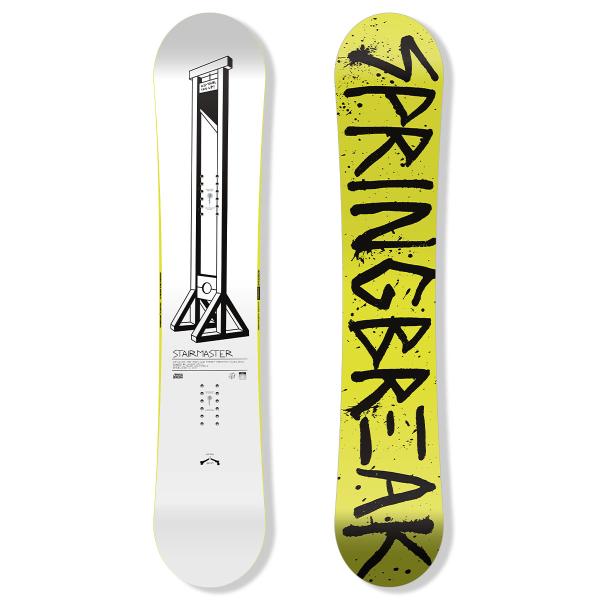 早期予約 26-27 SPRING BREAK STAIRMASTER スプリングブレイク スノーボード革新的なパーク＆リゾートボードをお探しのSPRING BREAKファンに。PARK V1キャンバー構成は、サイドカットの先端から4cm手...