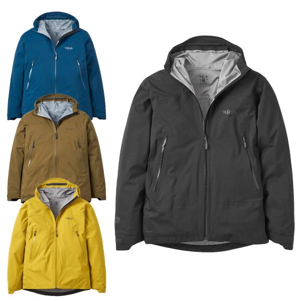 RAB Men's Firewall Light Waterproof Jacket ラブ レインウエア ファイアウォールライト ジャケットフィット　通常重さ　368g/12.9オンス（Mサイズ）センターバックの長さ　76.5cm / 30...
