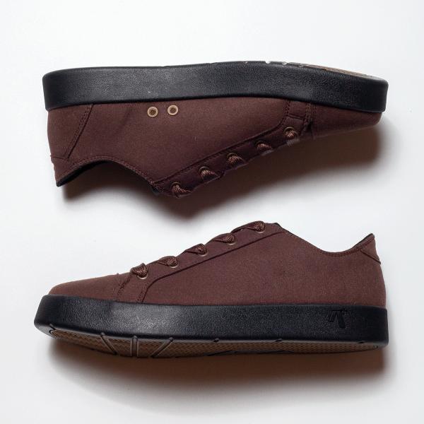 AREth 2026 EARLY LOLL Dark Brown vegan Suede アース スニーカー ロールMicrofiber Suede(Vegan Suede)は動物由来の素材を一切使用せずに、環境に優しい製法で作られた人工素...