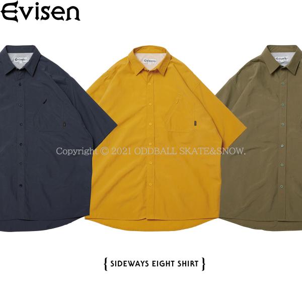 EVISEN SKATEBOARDS SIDEWAYS EIGHT SHIRT えびせん ゑ アロハシャツ撥水性、撥油性、防汚性と耐久性に優れたテフロン加工が施されたナイロンを使用。ソリッドなデザインに表面のビーチフェイスと落ち着いた色見も...