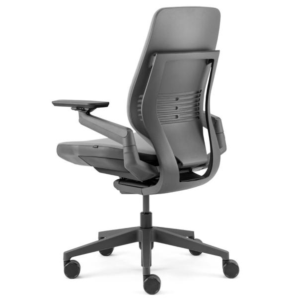 [Steelcase]Gesture/360アーム(可動肘)/シェルバック/フレーム：ダーク/ベース：ダーク/座:クロス(Connect)【完成品/家財便配送/梱包材処分費込】(スチールケース) テレワーク リモートワーク 在宅勤務
