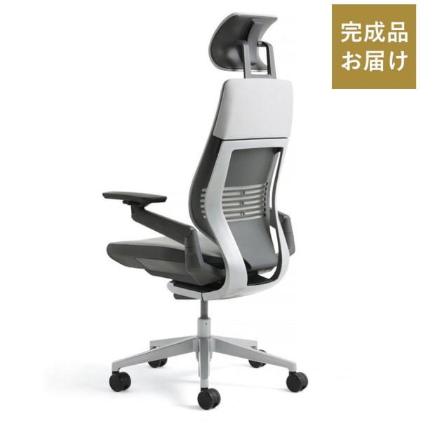 スチールケース「ジェスチャーチェア」【可動ヘッドレスト付】3Dニットシート テレワーク リモートワーク 在宅勤務