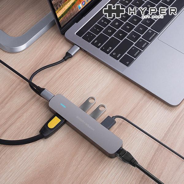 6in1多機能USB-Cハブ！USB-Cポートで最大100WのPD充電に対応！ギガビットイーサネット、USB-C 100W PD ポート、4K HDMI、3×USB3.0サイズ 12.1x2.6x1.8cm  重量 64g  外装 CNCア...