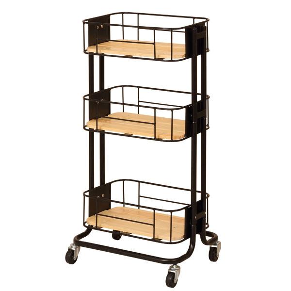 通販 Yahoo 4933178106679 JK3229 弘益 こうえき KOEKI koeki BY CAGE Bicycle Cage ワゴン W445×D350×H855mm ブラック 黒 BCW-440(BK) bcw-440(b...