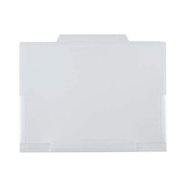 ■規格：A4■6仕切り7ポケット■サイズ：縦250×横310×マチ幅4mm（マチ最大20mm）■カラー：クリア■表紙材質：PP 0.2mm厚（半透明）■適正収容枚数：約185枚