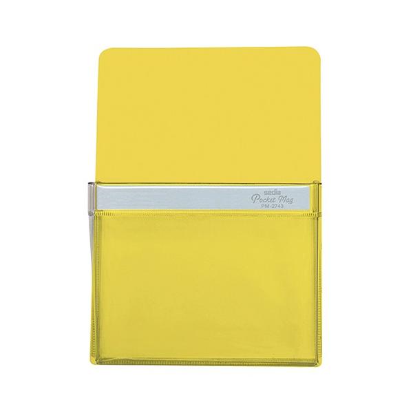 ■イエロー■規格：A6サイズ■本体サイズ：高さ165×幅120×奥行25mm■パッケージサイズ：高さ200×幅155×奥行28mm■ポケット内寸サイズ：縦88×横110mm■カラー：イエロー■耐荷重：約0.3kg■本体材質：マグネットシート...