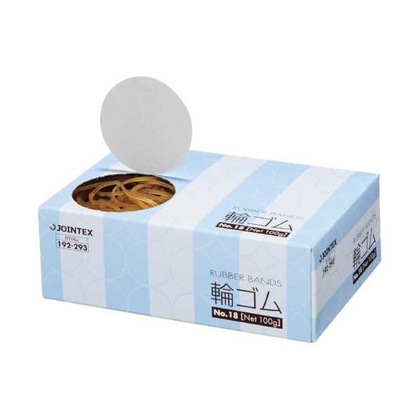 ■輪ゴム■規格：Ｎｏ．１８■切幅：１．１ｍｍ■折径：７０ｍｍ■厚：１．１ｍｍ■内径：４４．５ｍｍ■色：アメ色■入数：約５８５本■材質：天然ゴム■ＪＯＩＮＴＥＸオリジナル