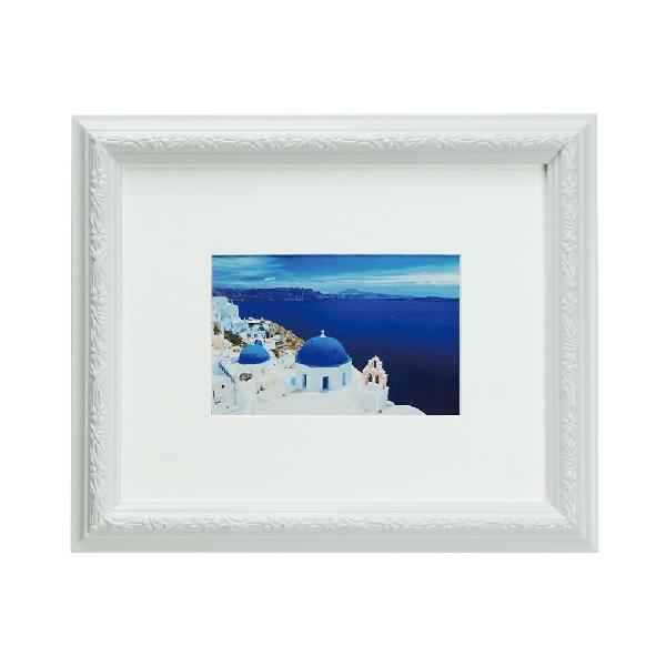 ■外寸：302 x 248mm■内寸：254 x 203mm■窓寸：243 x 192mm■重量：640g■パッケージ：かぶせ箱（白箱）■対応サイズ：ポスト判/インチ判/六切判■柄：デコラティブ■本体：樹脂製■面材：ガラス壁掛用金具・縦横兼...