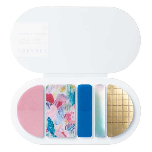 ●本体サイズ：約92（W）×47（H)mm●入数：40枚入（8シート×5デザイン）