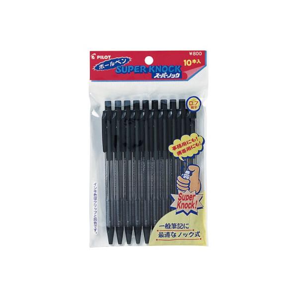 種類：油性ボールペンペン先：細字0.7mmボール方式：ノック式軸：リサイクル樹脂インキ色：黒グリーン購入法適合商品エコマーク認定商品GPN掲載商品※BPK-P-CFB 10本セットパック入りの商品です※お名入れは承れません※この商品はお取り...