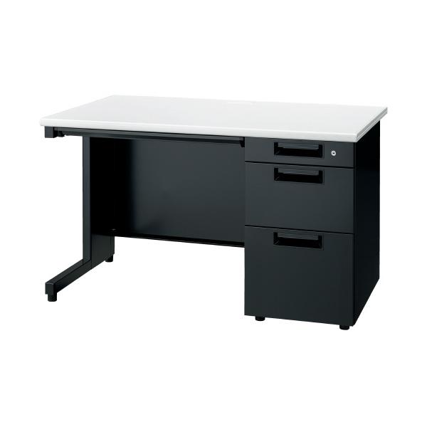 プラス  片袖机 JS-127D-3  W1200 X D700W1200 X D700 X H700シャープなフラットデザインのお求めやすいスチールデスクシリーズ「ＪＳデスク」片袖机Ｗ１２００ｍｍ。天板中央の配線口でコードをすっきり収納、...