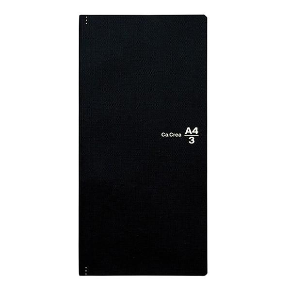 メーカー取寄せ商品【メール便なら送料250円】プラス(PLUS) Ca.Crea（カ.クリエ） プレミアムクロス A4×1/3サイズ マットブラック NO-605GP 77-926