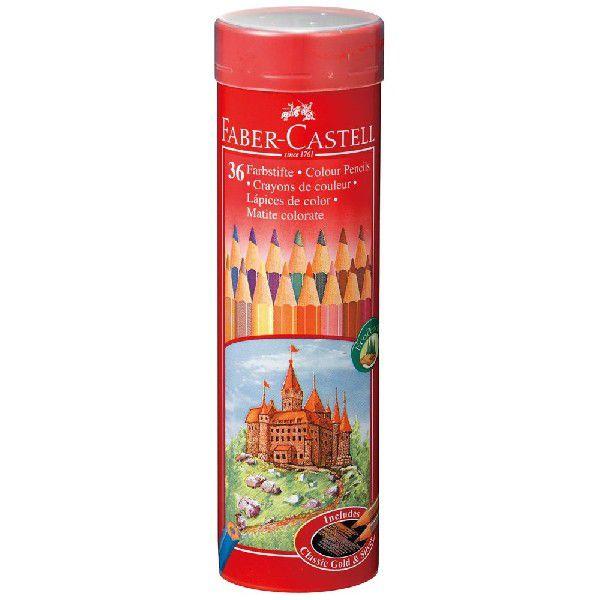 メーカー取寄せ商品　ファーバーカステル（FABER-CASTELL）色鉛筆　丸缶　36色セット　TFC-CPK/36C　芯の折れにくいSV製法を採用した、品質確かな色鉛筆。ファーバーカステル伝統の、クラシックな絵柄の缶に入った色鉛筆セットで...