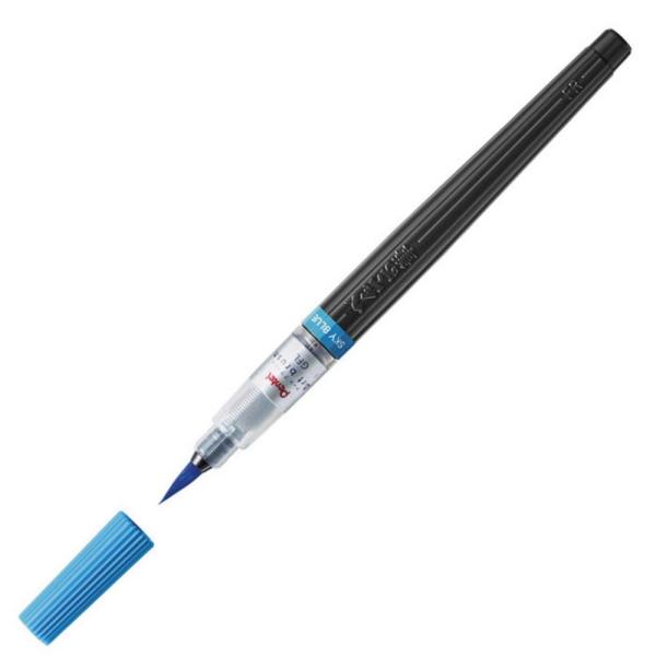 メーカー取寄せ商品【メール便なら送料250円】ぺんてる アートブラッシュ　スカイブルー　カラー筆ペン　XGFL-110