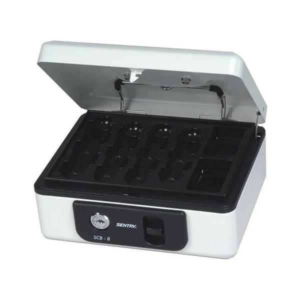 メーカー取寄せ商品　セントリー　手提金庫　キャッシュボックス　SCB-8　フラットキー　A6サイズ対応