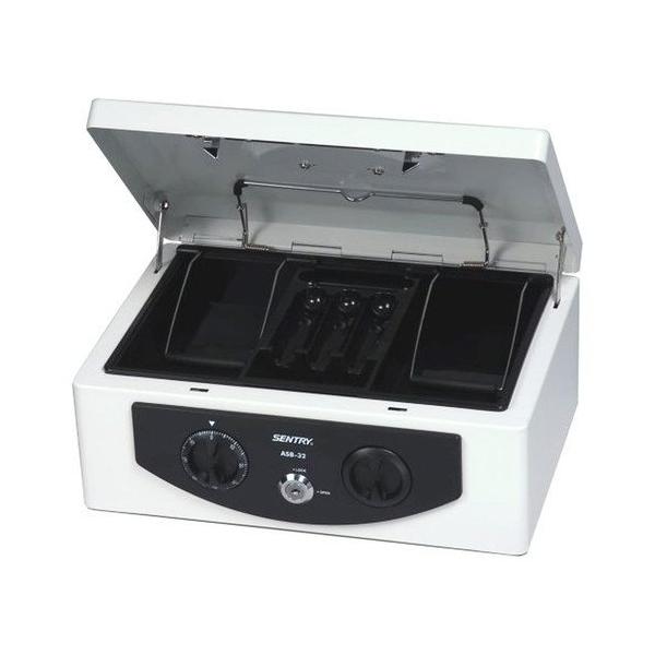 メーカー取寄せ商品【送料無料】セントリー　手提金庫　キャッシュボックス　ASB-32　 ダイヤルキー＆フラットキー　B5サイズ対応