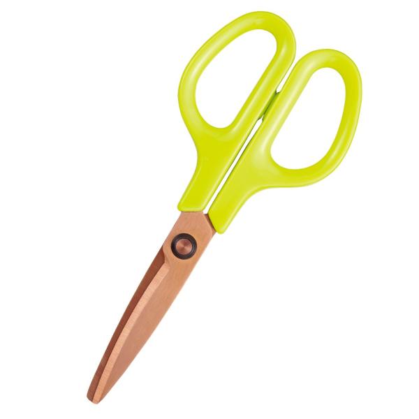 メーカー取寄せ商品【ゆうパケットなら送料250円(税込)】プラス(PLUS)ハサミ フィットカットカーブ 洗える チタン アップルグリーン SC-175STW　34-555