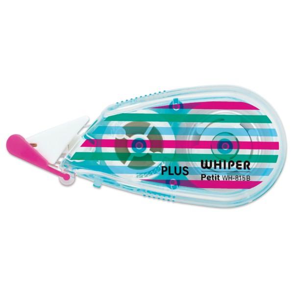 メーカー取寄せ商品【メール便なら送料250円】プラス(PLUS) 修正テープ　WHIPER Petit　ホワイパープチ　ストライプCブルーボディ　WH-815B　49-312
