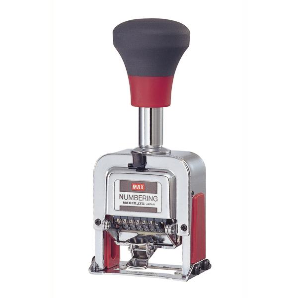 マックス MAX ナンバリング 6桁 NR-607A NR90233 手にやさしい 押す 印字 紙 書類 仕事 インク 馴染む