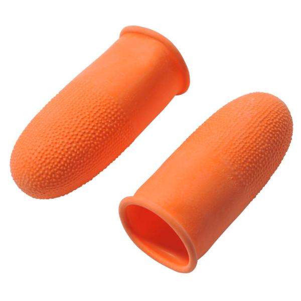 メーカー取寄せ商品【ゆうパケットなら送料250円(税込)】プラス(PLUS)指サック L 10個入 オレンジ KM-303K　35-956