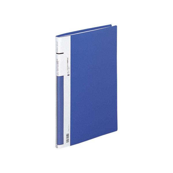 LIHIT LAB.＜リヒトラブ＞クリヤーブック・ルポ・サイドベンツ A4 24P藍色 N437