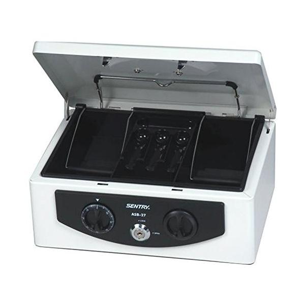 メーカー取寄せ商品【送料無料】セントリー　手提金庫　キャッシュボックス　ASB-27　 ダイヤルキー＆フラットキー　A5サイズ対応