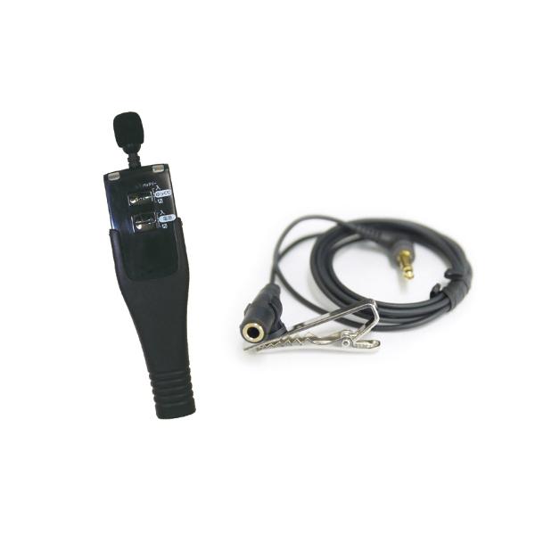 メーカー取寄せ商品【送料無料】キングジム＜KING JIM＞ハッキリ聴こえる音声ガイド　KNC10S専用　マイクユニット＆タイピンクリップ付コード GA-500MU　エムケー電子