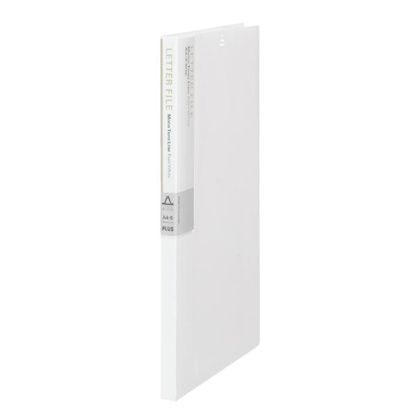 【発売日：2026年05月05日】メーカー取寄せ商品　プラス(PLUS)デジャヴ レターファイル A4-S 100枚とじ ピュアホワイト FL-101DP　89-927
