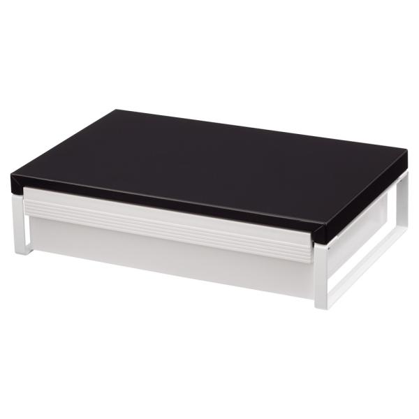 メーカー取寄せ商品　LIHIT LAB.＜リヒトラブ＞机上台(引出し付) W390 黒 A7341-24