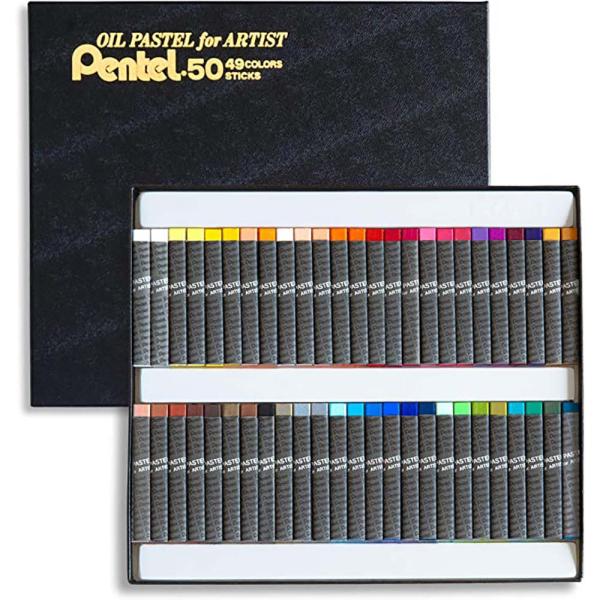 メーカー取寄せ商品　＜ぺんてる＞専門家用パス　５０色セット　PTA-50D