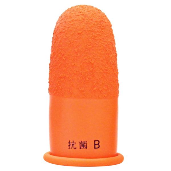 メーカー取寄せ商品【メール便なら送料250円(税込)】プラス(PLUS)指サック B 中サイズ 10個入 オレンジ KM-205H　35-954