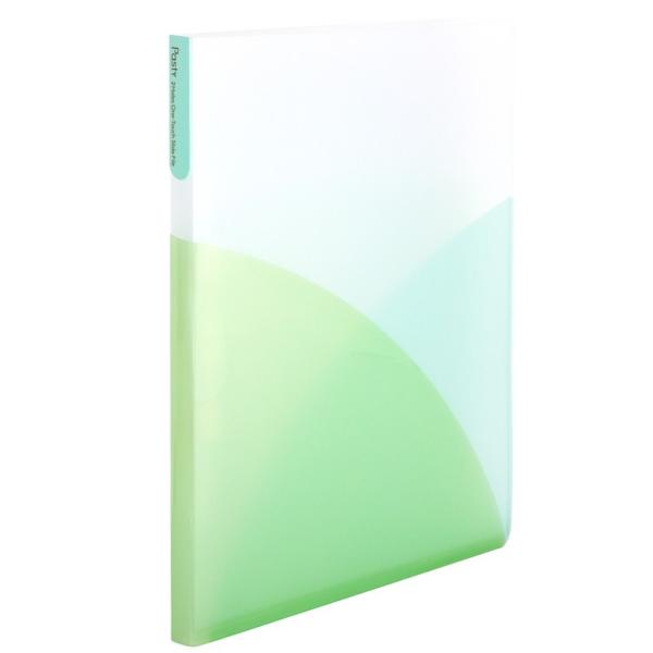メーカー取寄せ商品 プラス (PLUS) ファイル A4 Pasty パスティ 2穴ワンタッチスライドファイル アイスクール マスカットグリーン 98855 FL-110OS
