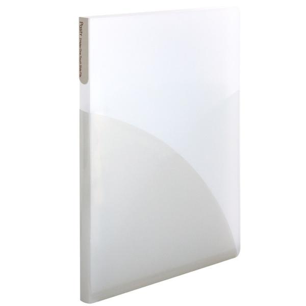 メーカー取寄せ商品 プラス (PLUS) ファイル A4 Pasty パスティ 2穴ワンタッチスライドファイル アイスクール バニラホワイト 98857 FL-110OS