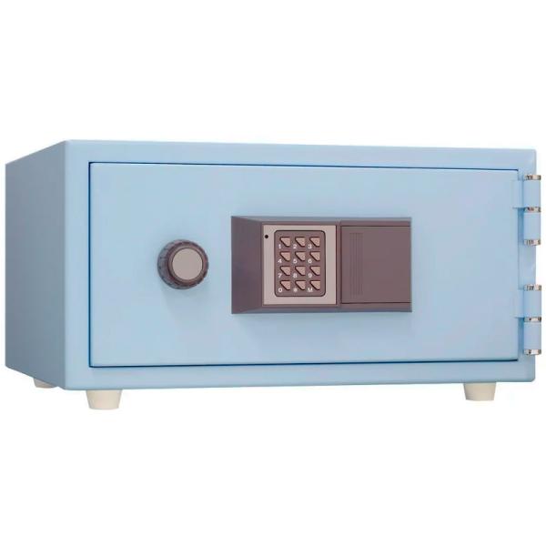 メーカー直送商品　日本アイ・エス・ケイ 耐火金庫 おしゃれ金庫 CPS-30T スカイブルー テンキー錠 11L 1時間耐火 信頼の日本製