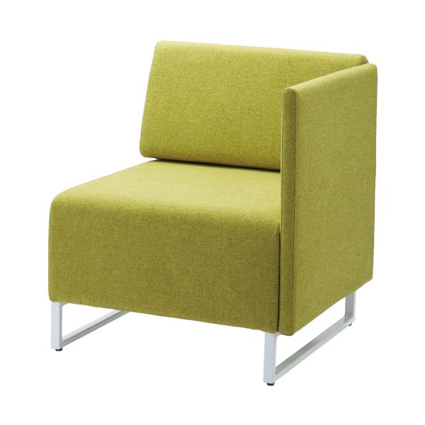 メーカー直送商品【送料無料！】FRENZ 応接チェア LDP-W 背・左片肘付 イエローG LDP-BAARL WH SET YG 754318