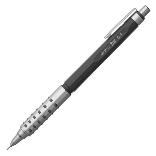 メーカー取寄せ商品 ぺんてる Pentel オレンズAT デュアルグリップタイプ グレー 0.5mm XPP2005-N Orenz ネロ nero 折れない シャープペン シャープ OrenzAT 自動芯出し機構 製図用シャープ スマッシ...