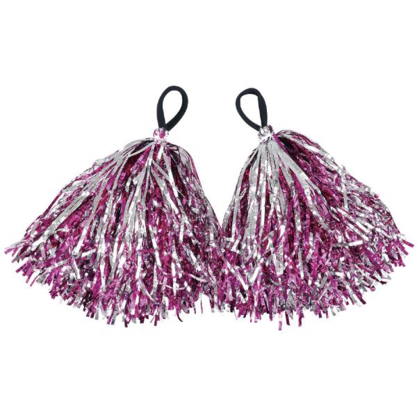 メーカー取寄せ商品【メール便なら送料250円】アーテック ヒラヒラハンドフリーポンポン ピンクシルバー 14836　運動会　発表会