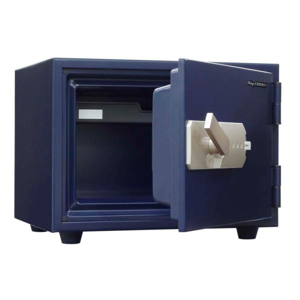 日本アイ・エス・ケイ 特殊マグネットロック式耐火金庫 KS-20MN 耐火金庫 家庭用金庫 セキュリティ 特殊 A4サイズ 簡単 ツートン ブラウン シルバーマグネットキー 自動施錠